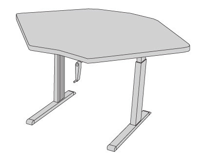 Populas 59" L Equity Height Adjustable Training Table with Keyboard Tray | Wayfair